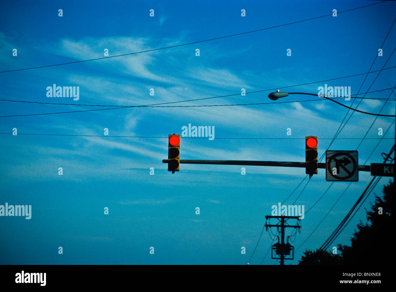 Traffic control signals city urban street Stock Photo - Alamy