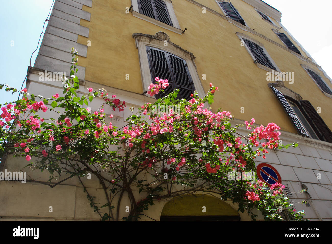 Ancient building facade in Rome Italy. District Borgo Pio near Vatican ...