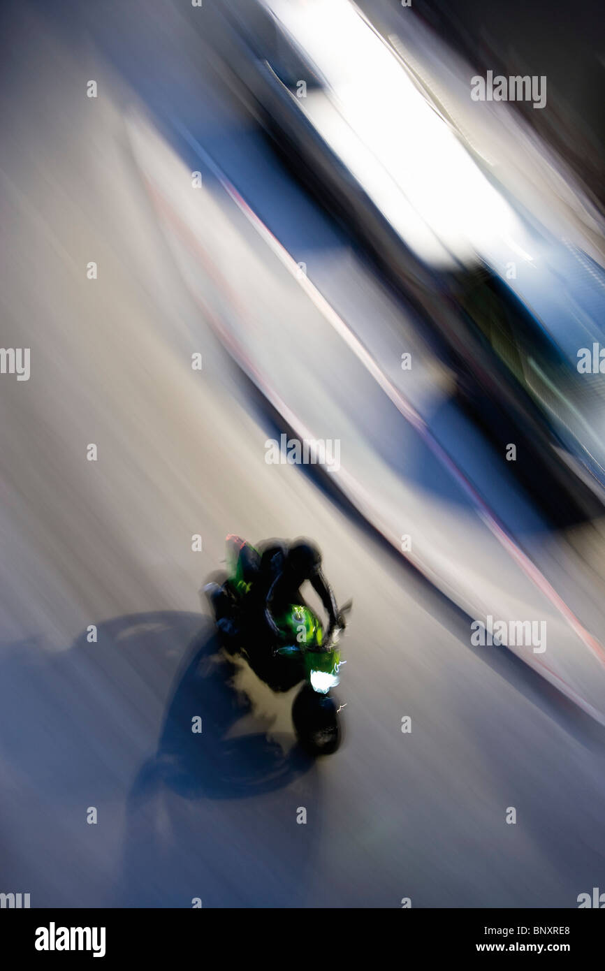 Shadow people riding motorcycle hi-res stock photography and images - Alamy