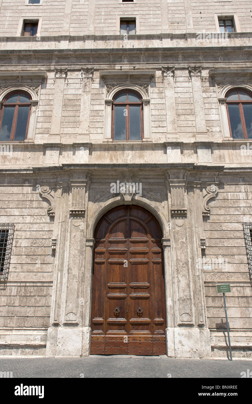 Portal of Palazzo Torlonia Stock Photo - Alamy