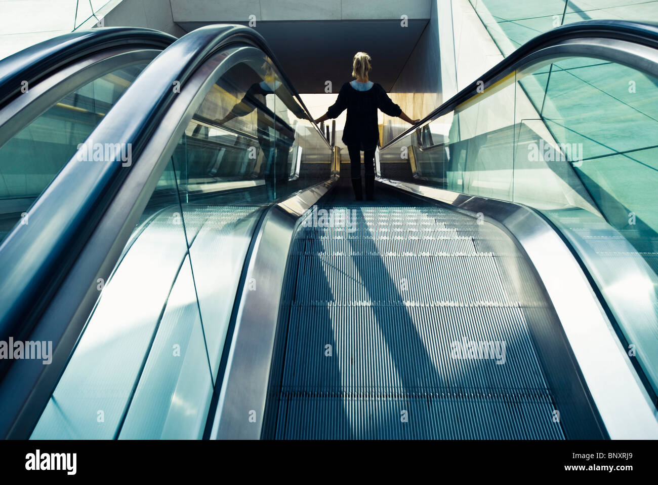 Descending Escalators High Resolution Stock Photography and Images - Alamy