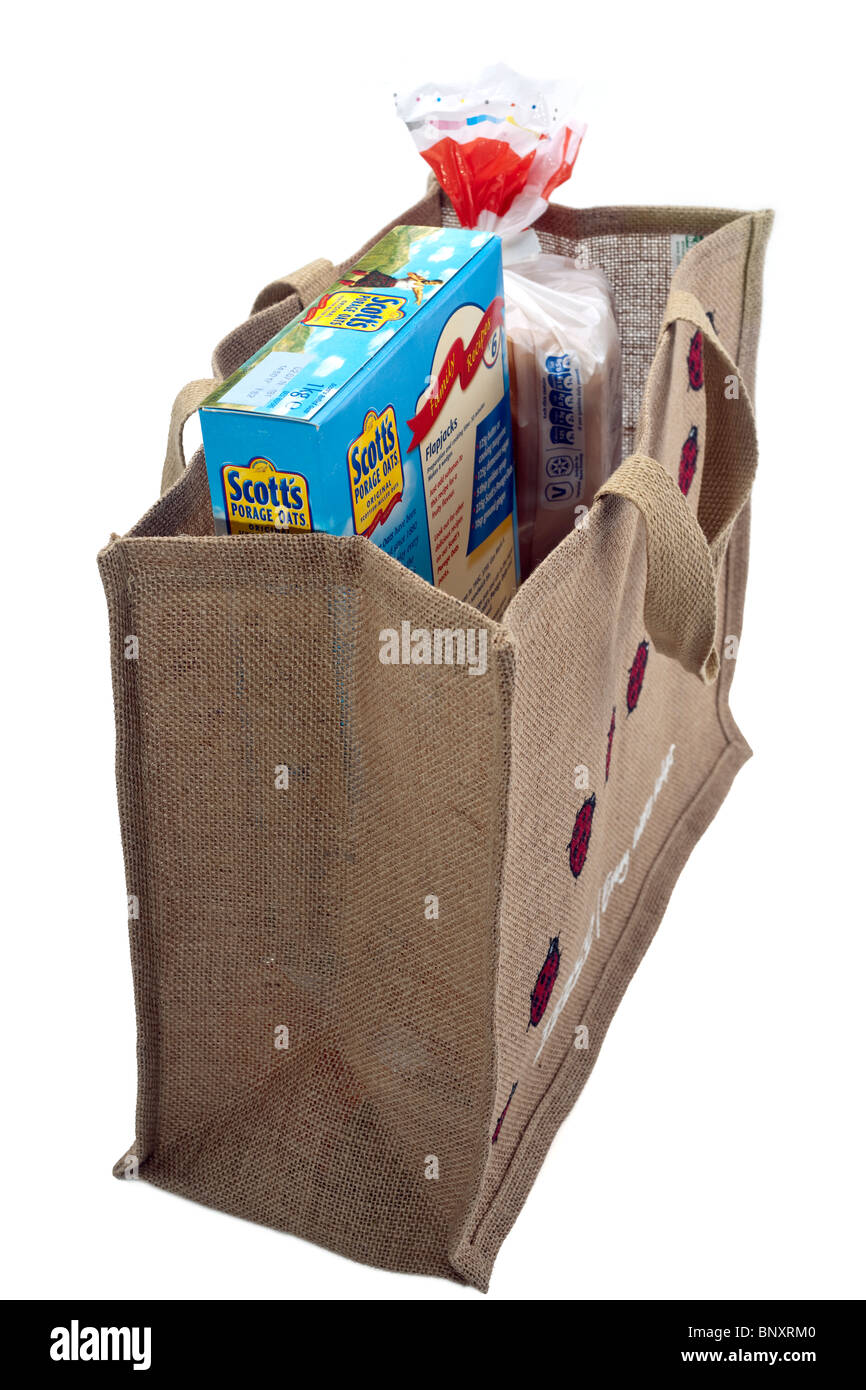 Shopping bag full of shopping Stock Photo - Alamy