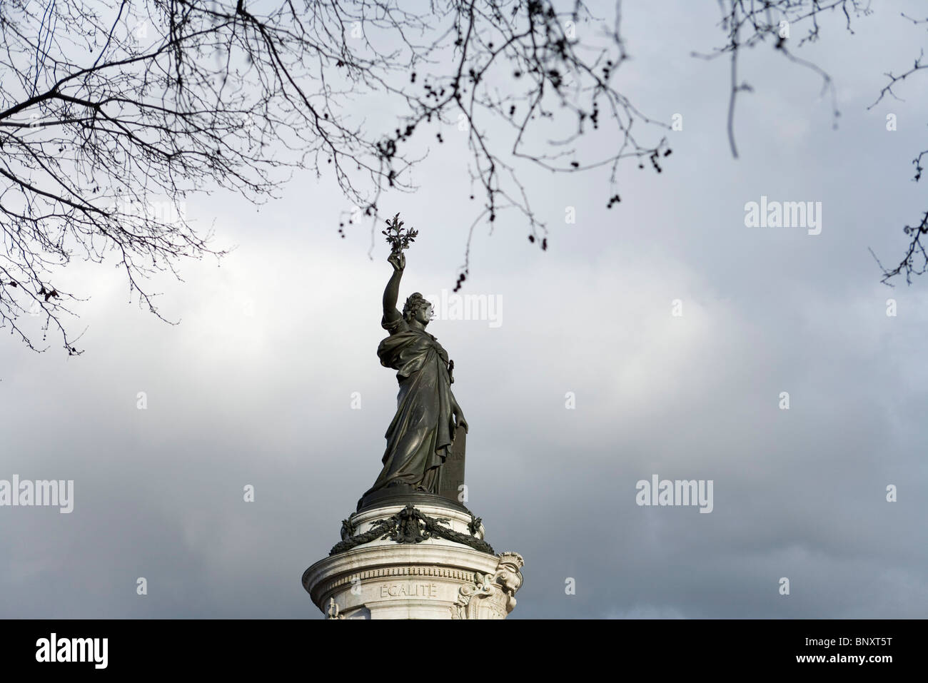 Statue of the Republic, Place de la Republique, Paris, France Stock ...
