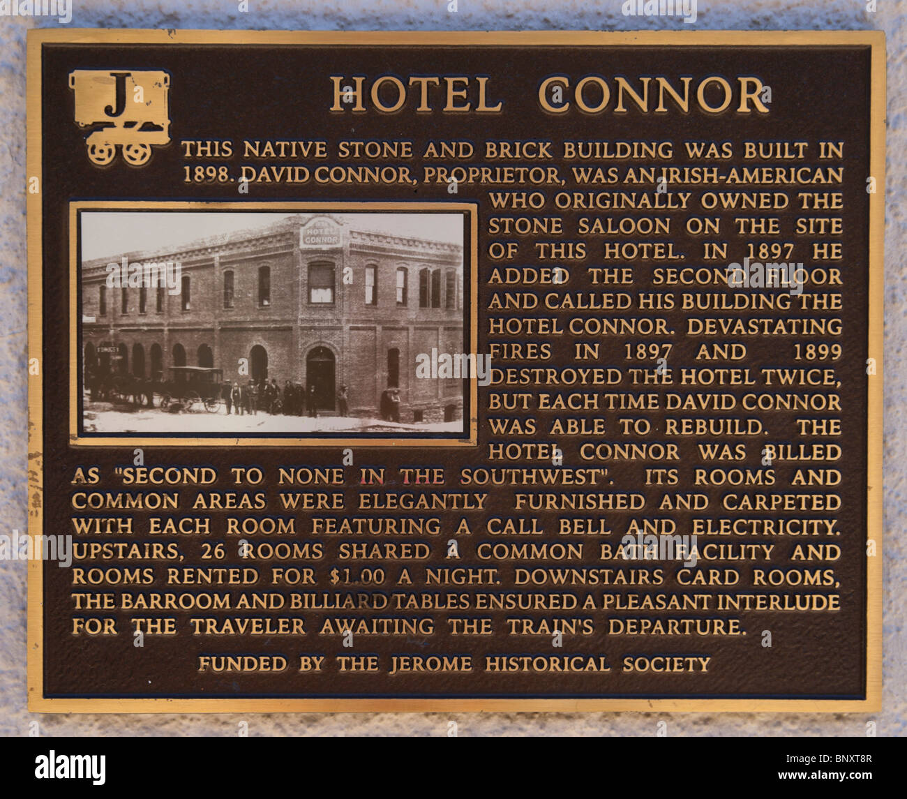 Jerome, Arizona - old copper mining town near Sedona. The Victorian ...