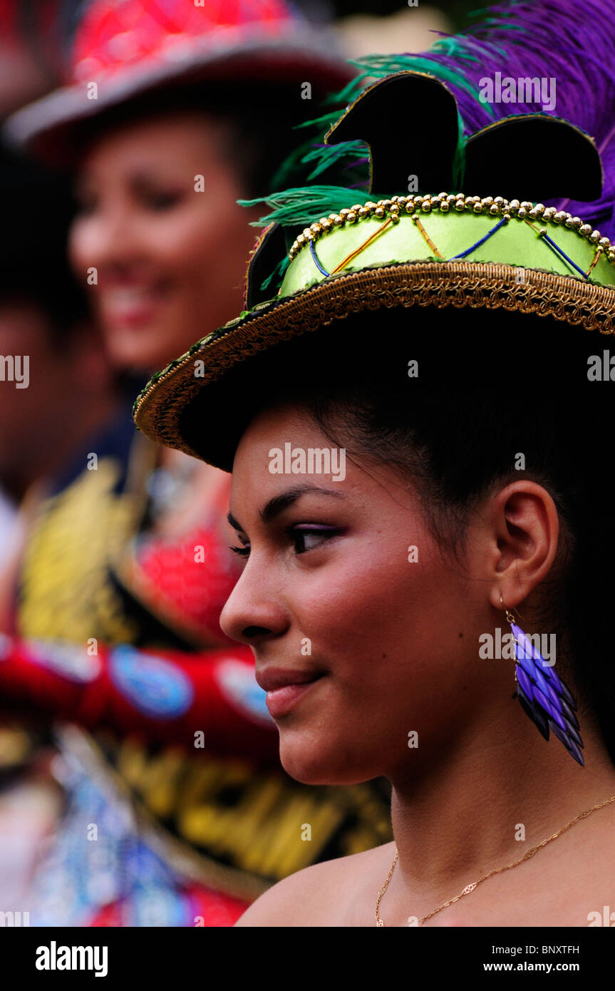 Dancer at the Carnaval del Pueblo Latin American Festival, London ...