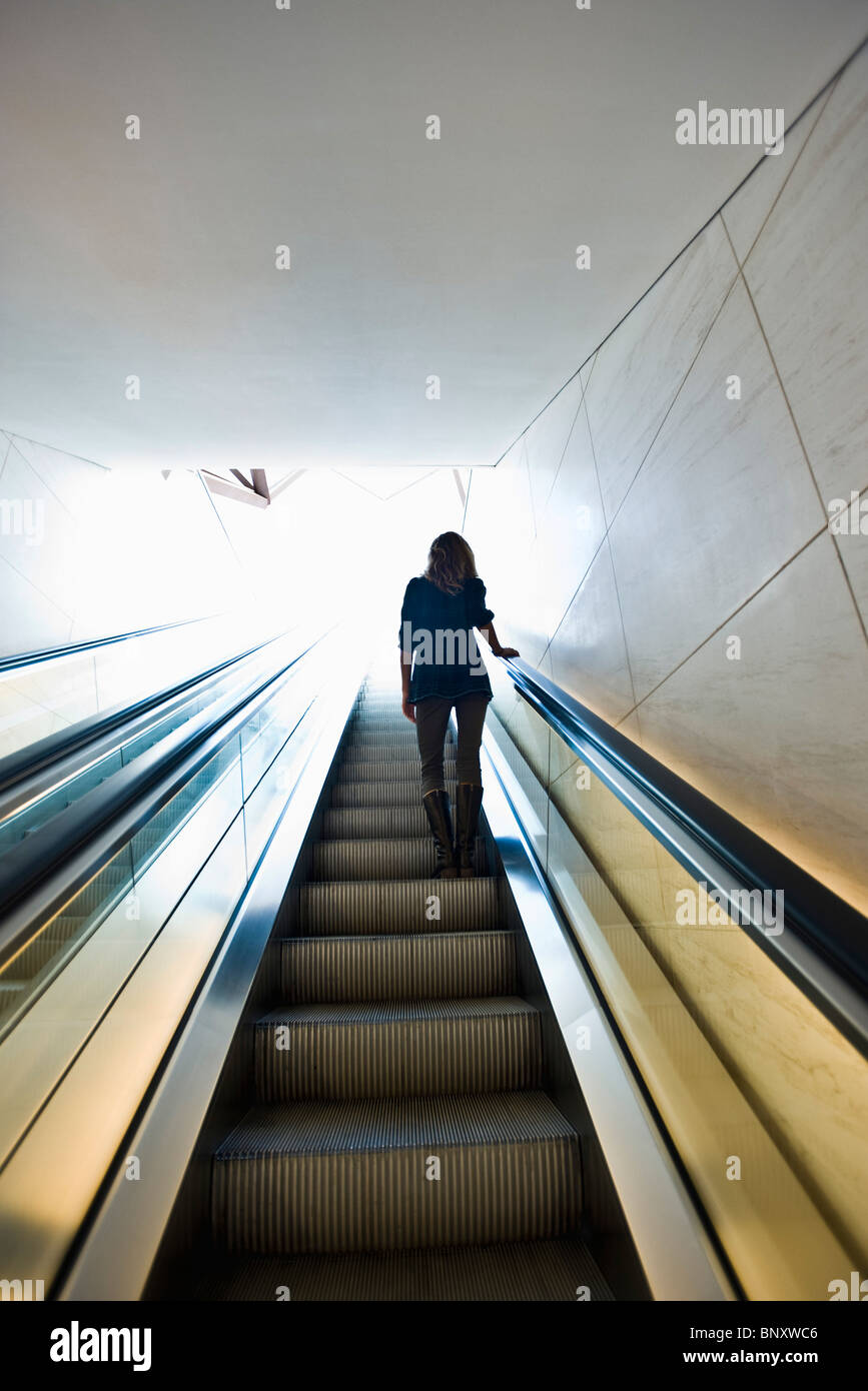 People Going Up Escalator High Resolution Stock Photography and Images ...