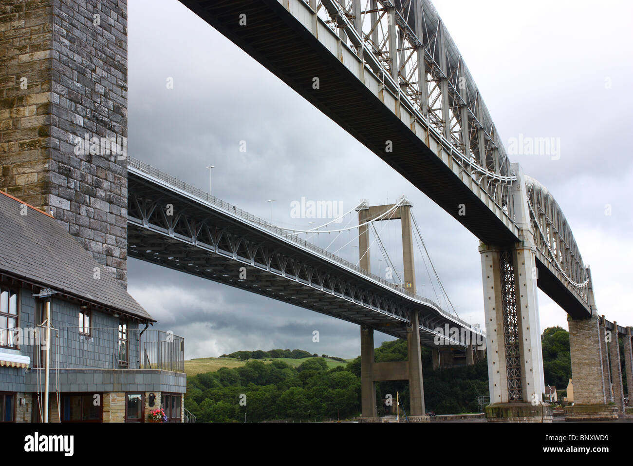 Tamar rail bridge hi-res stock photography and images - Alamy
