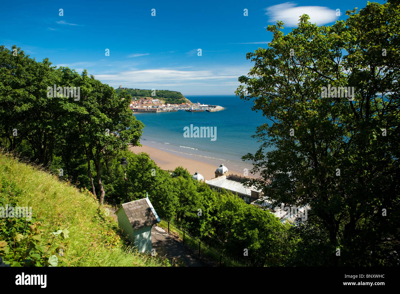 Sweeping View across South Bay at the Seaside Resort of Scarborough ...
