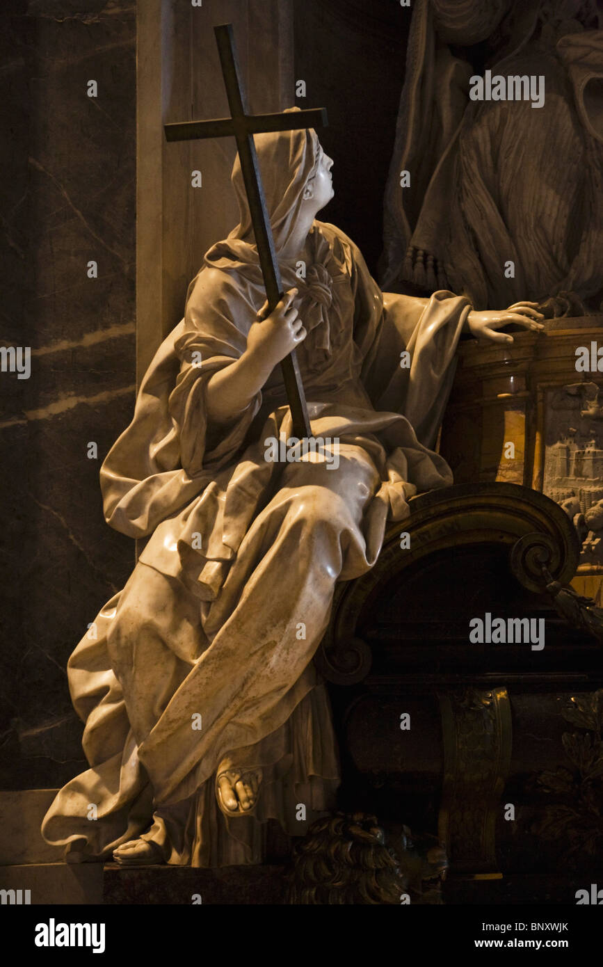 Statue of Faith flanking Monument to Pope Blessed Innocent XI, St ...