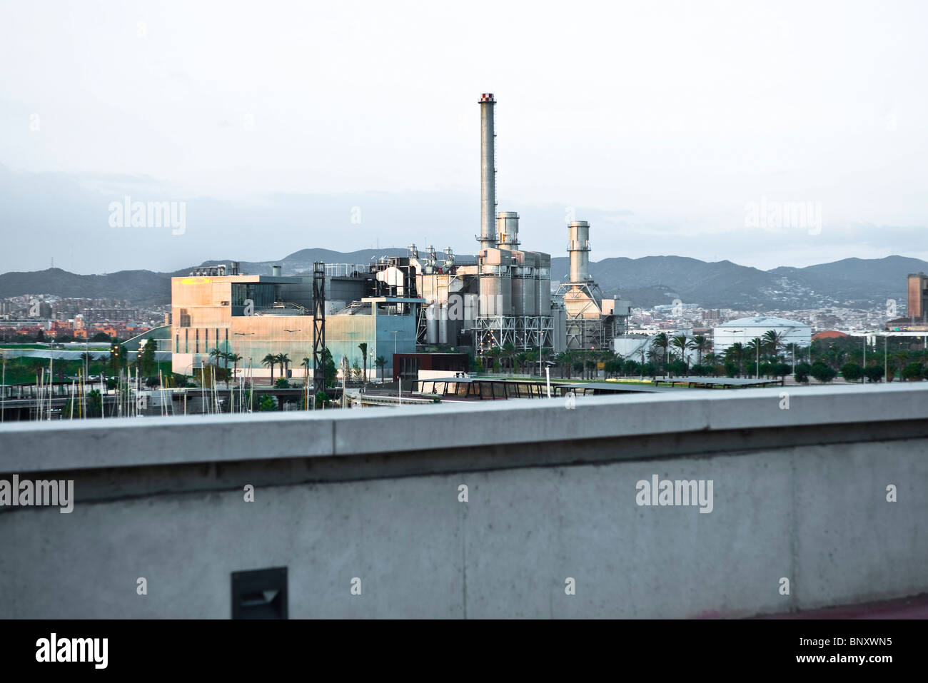 Power station in urban setting Stock Photo - Alamy