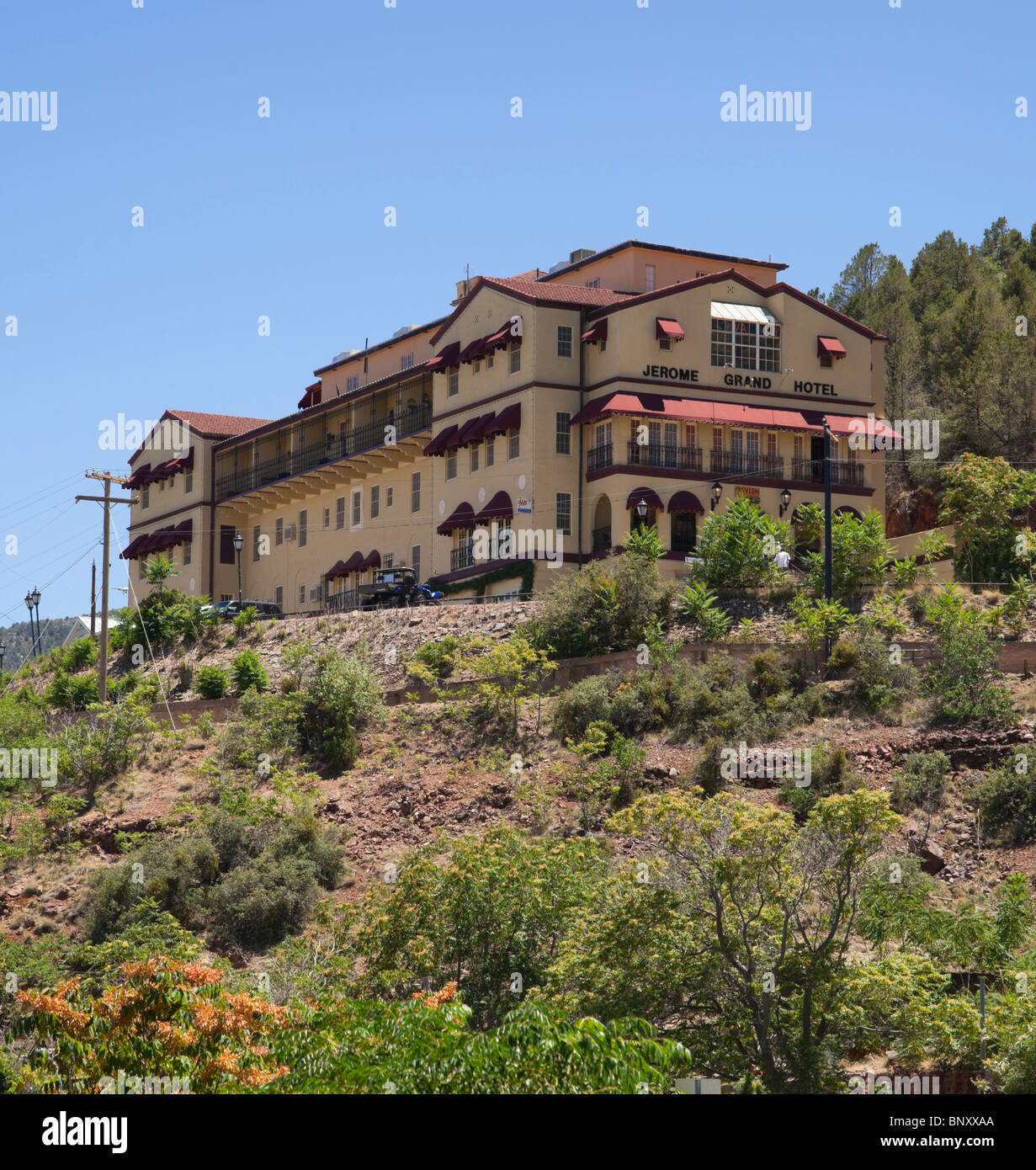Jerome, Arizona - old copper mining town near Sedona. Jerome Grand ...