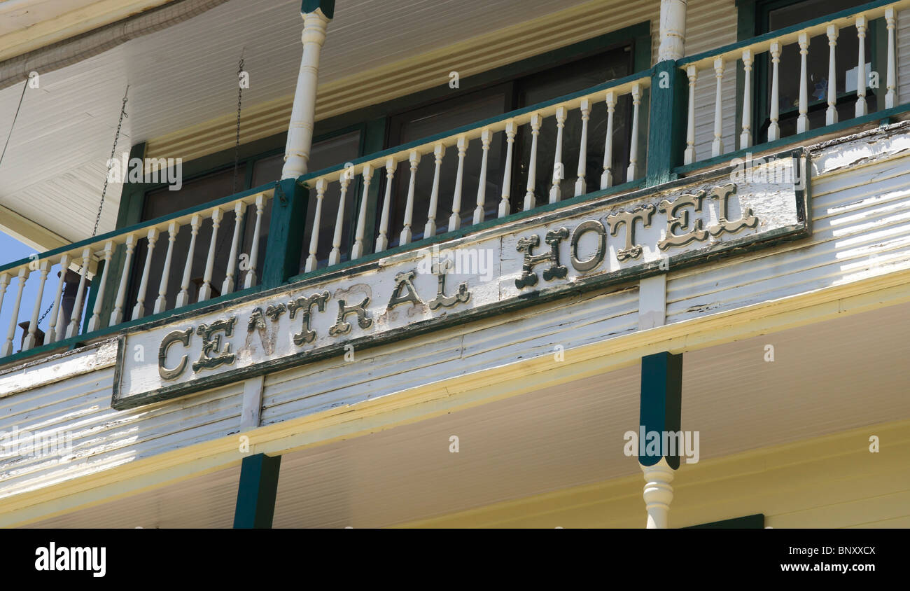 Jerome, Arizona - old copper mining town near Sedona. Central Hotel old ...