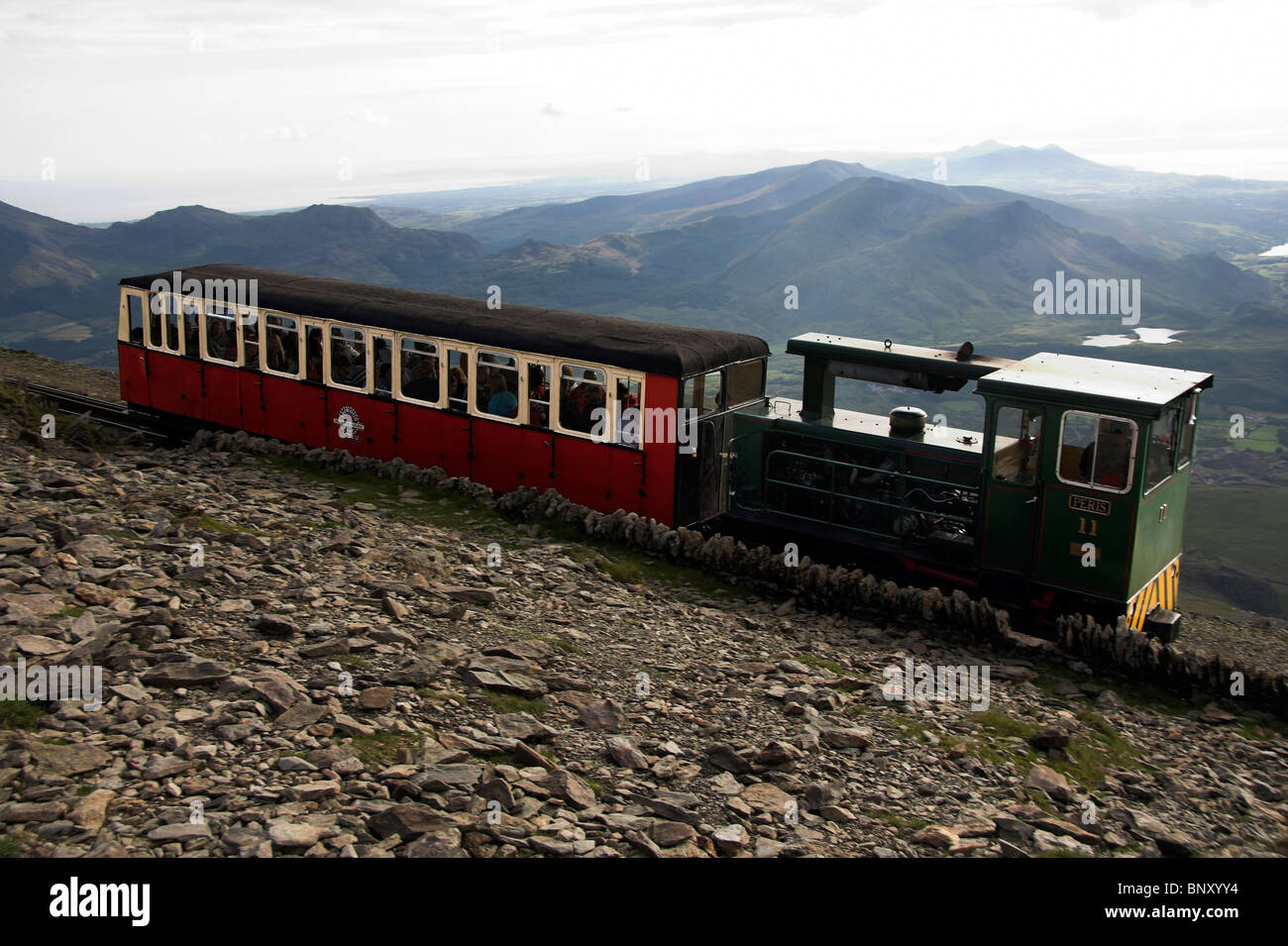 Snowdon Mountain Railway, Snowdonia National Park, North Wales, UK ...