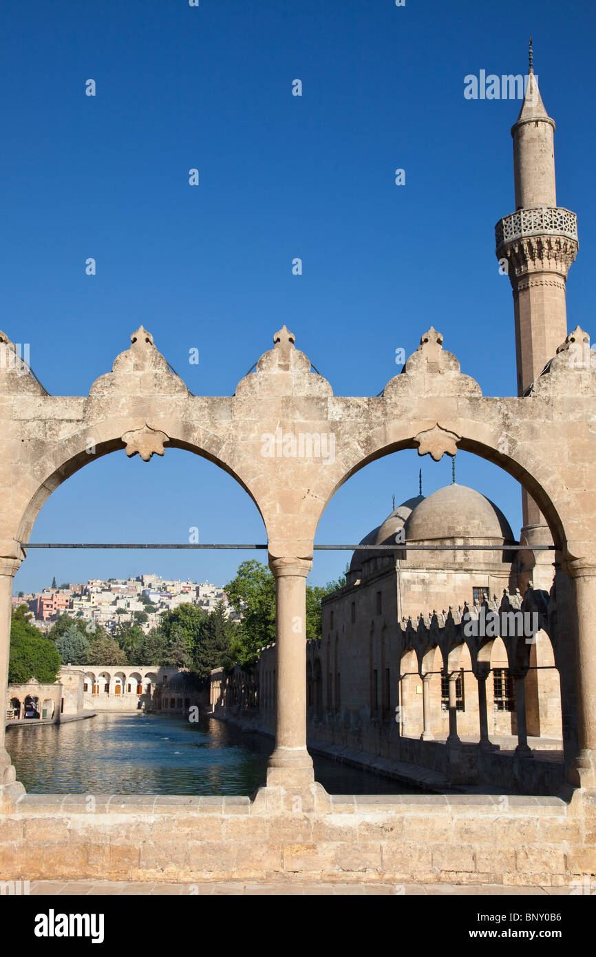 Pool of Abraham or Balikli Gol and Halil ur Rahman Mosque in Sanliurfa ...