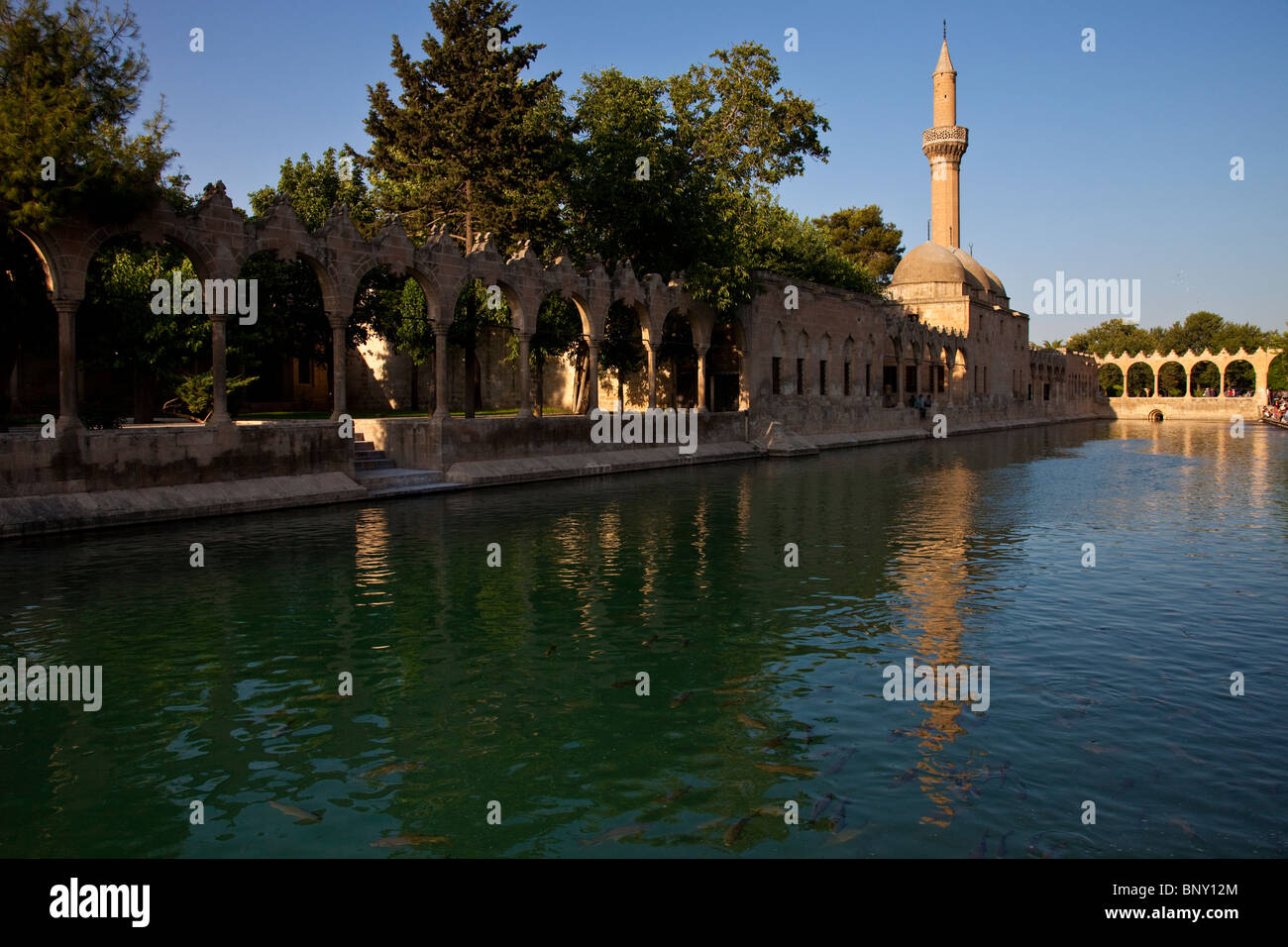 Pool of Abraham or Balikli Gol in Sanliurfa or Urfa, Turkey Stock Photo ...
