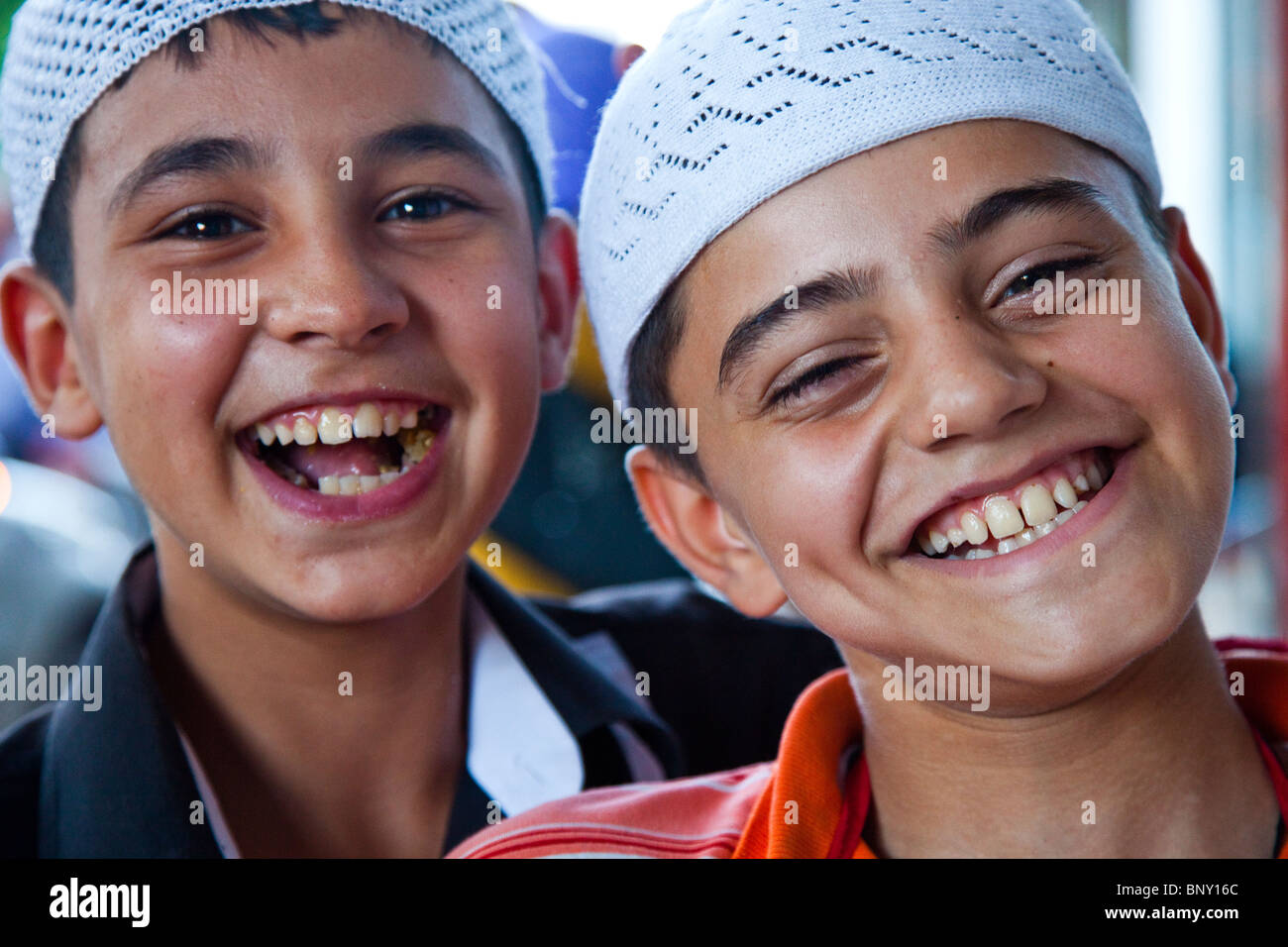 Muslim boys in Urfa, Turkey Stock Photo - Alamy
