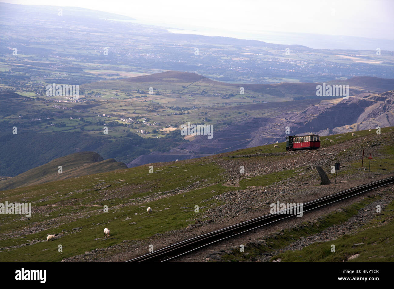 Snowdon Mountain Railway, Snowdonia National Park, North Wales, UK ...
