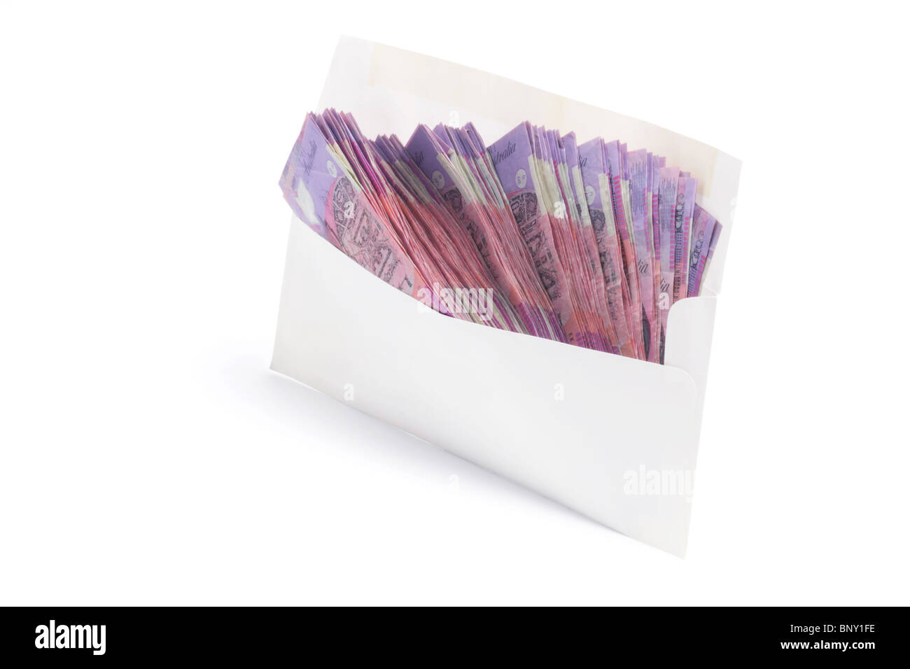 Envelope with Banknotes Stock Photo - Alamy