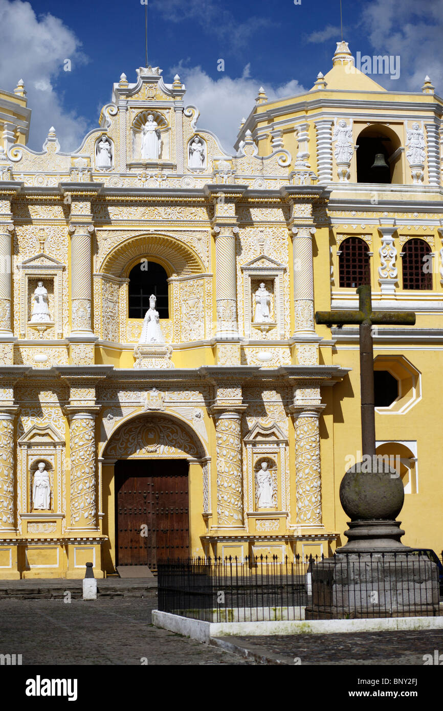 La Merced church in Antigua near Guatemala City in Guatemala Stock ...