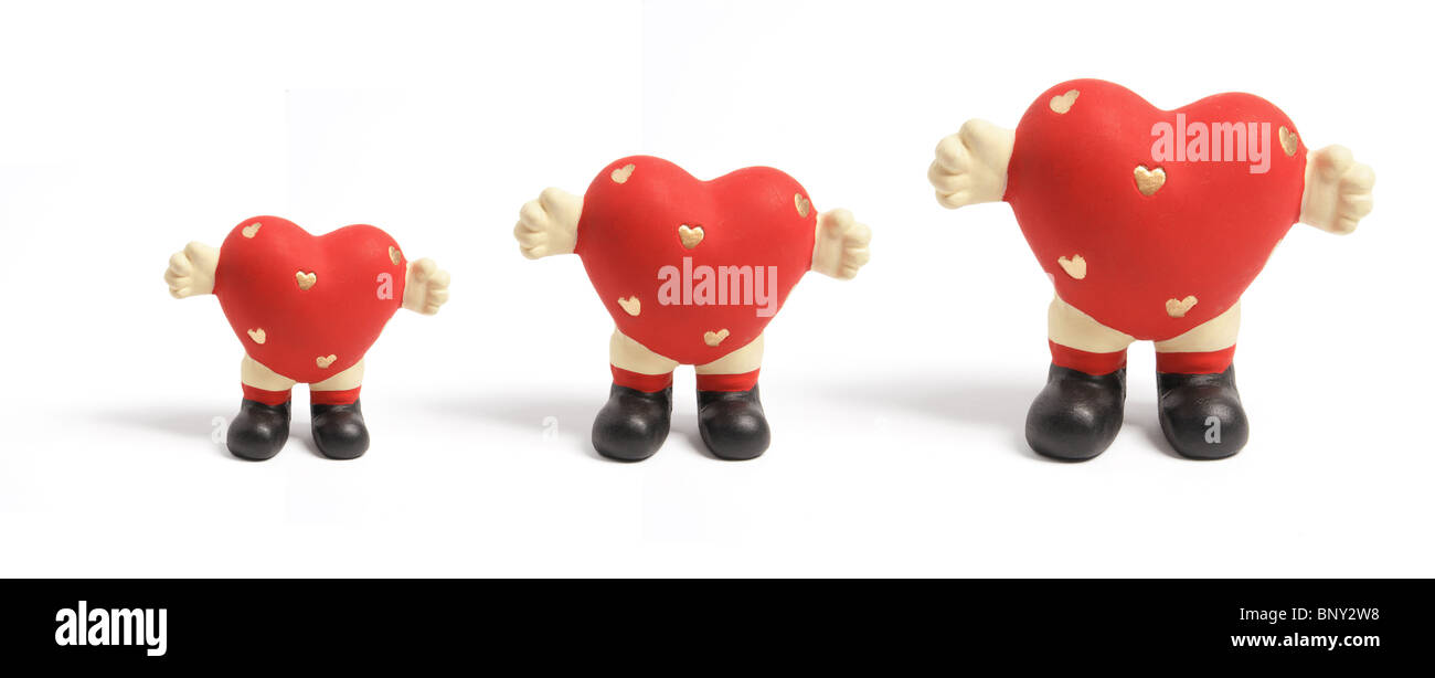 Love Heart Figurines Stock Photo - Alamy