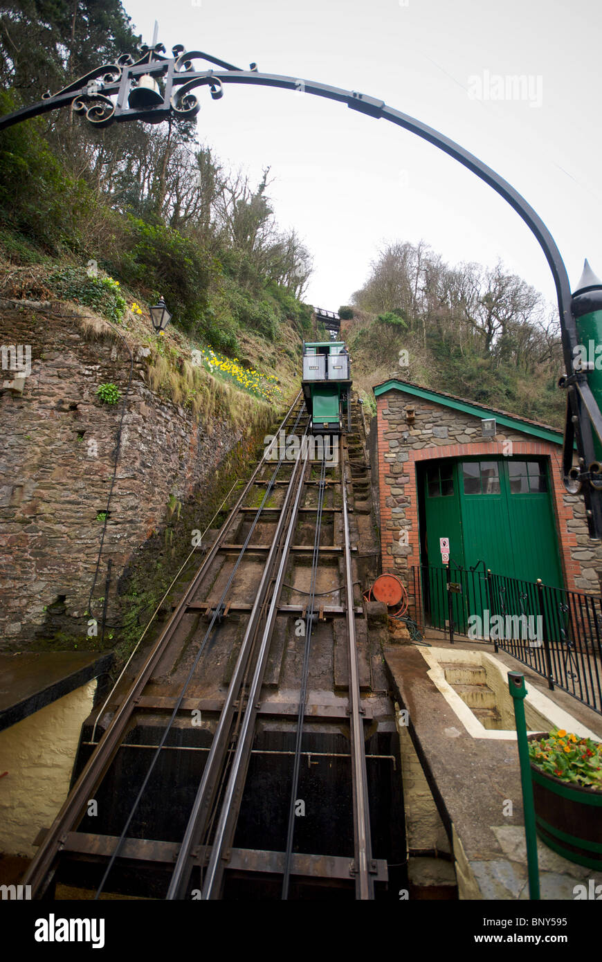Lynmouth Devon UK Cliff Lift Lynton Stock Photo - Alamy