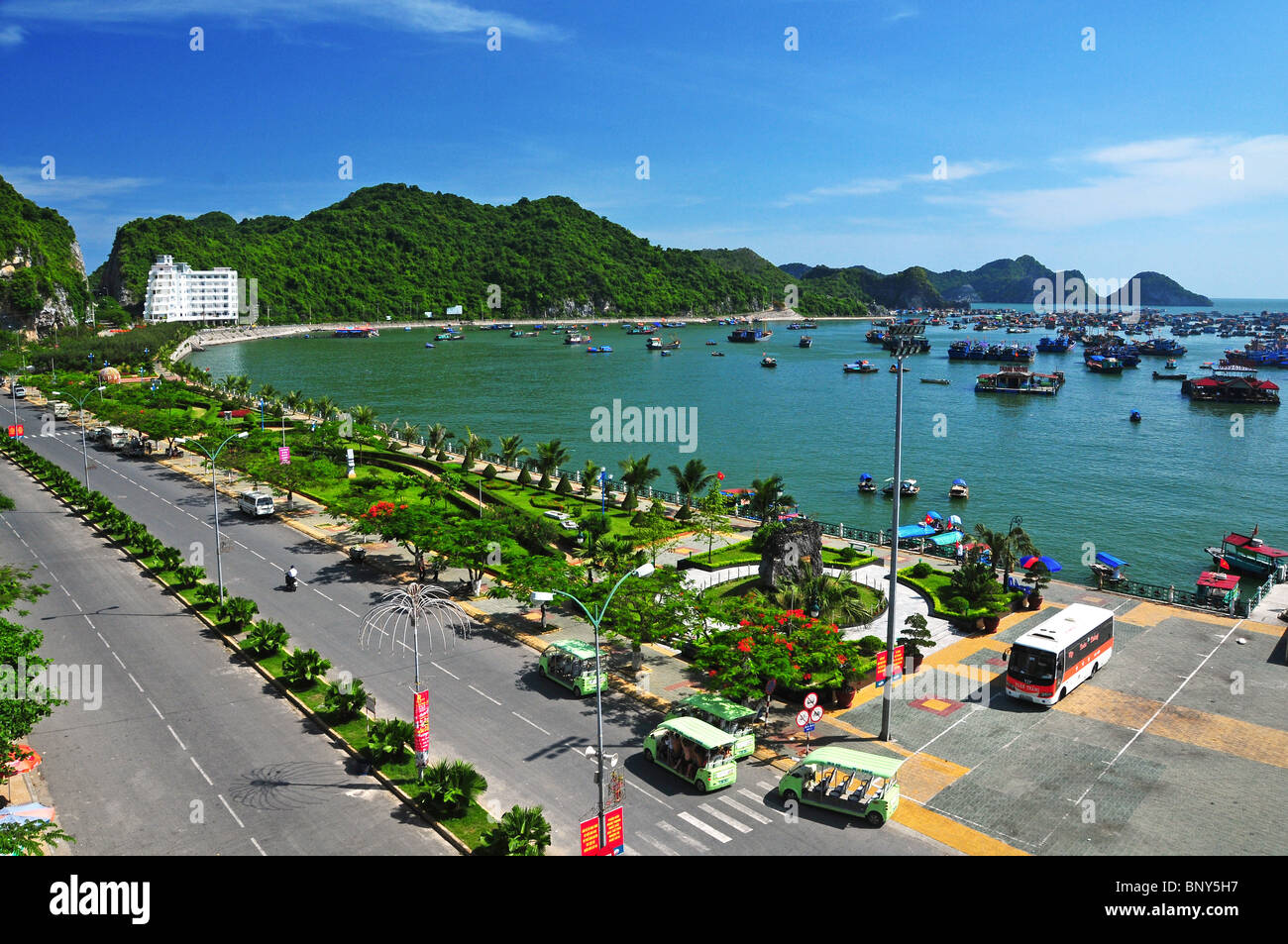 Cat Ba Town, Northern Vietnam Stock Photo - Alamy