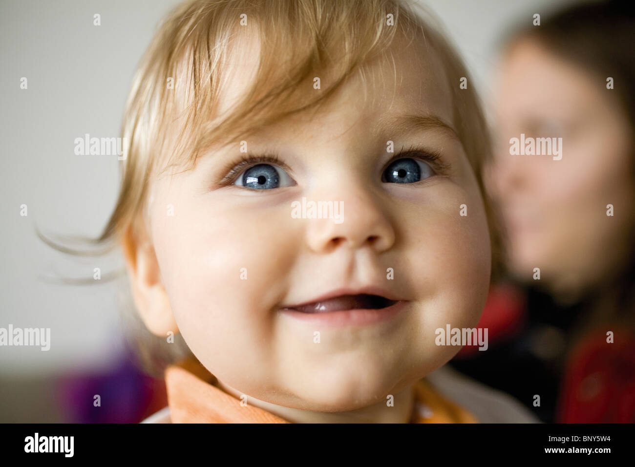 Partial face portrait european hi-res stock photography and images - Alamy