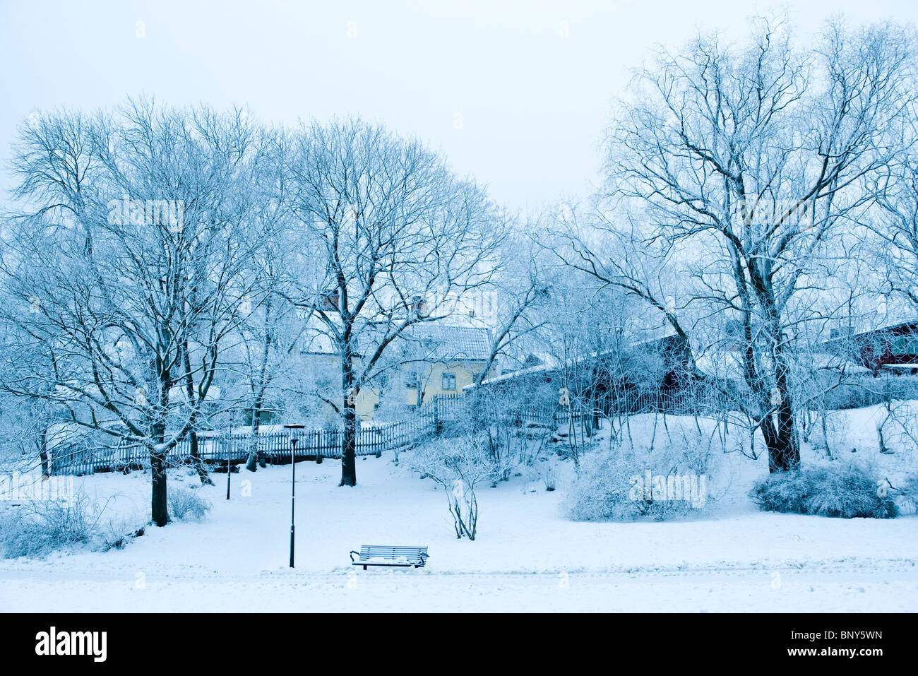 Winter scene, Stockholm, Sweden Stock Photo - Alamy