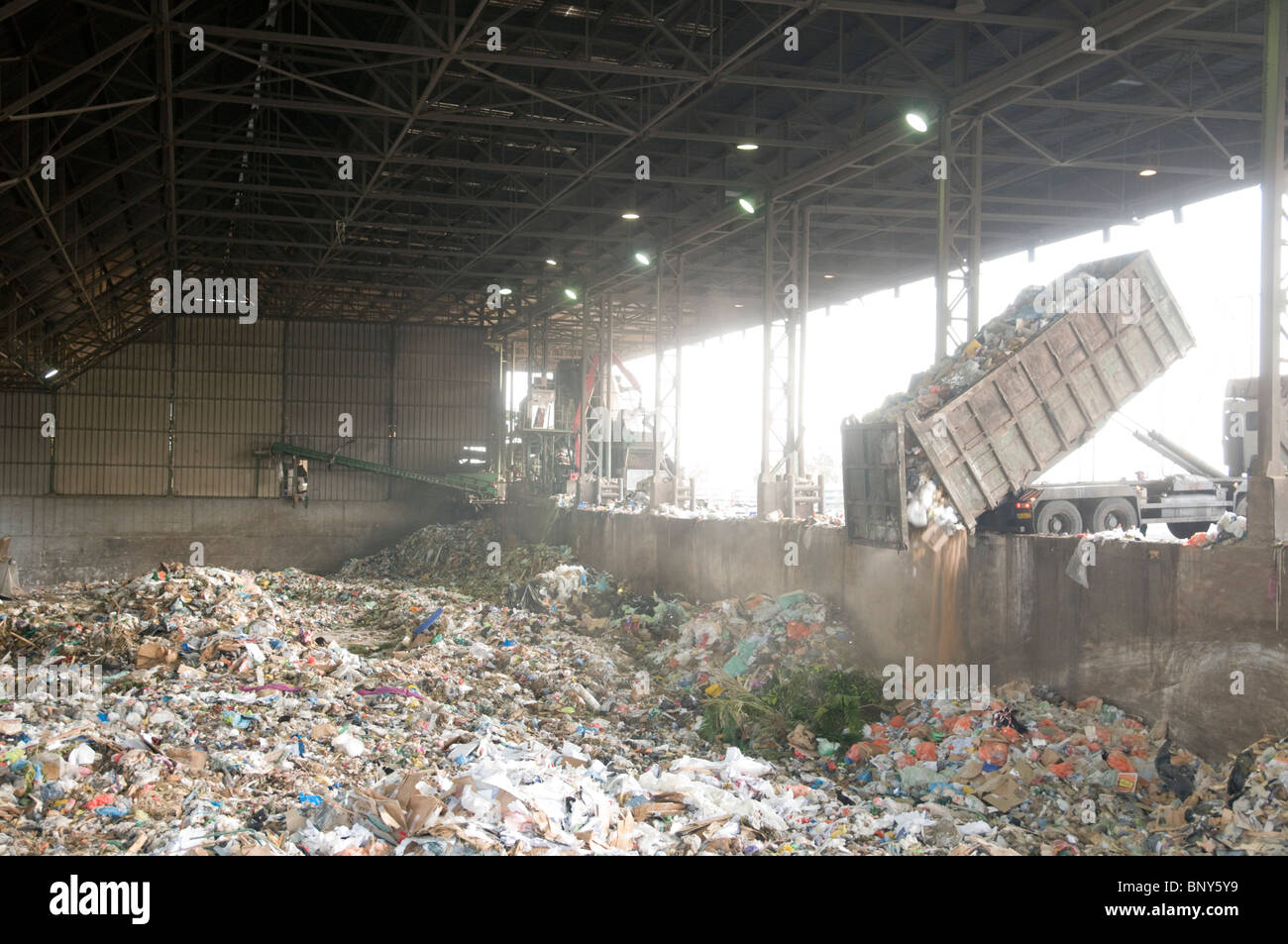 Domestic waste treatment centre Stock Photo - Alamy