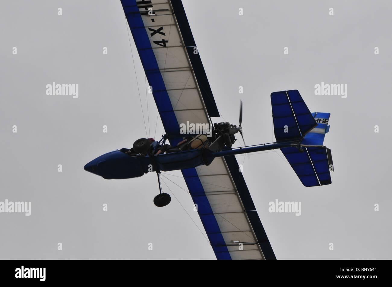 An Ultralight aircraft in flight Stock Photo - Alamy