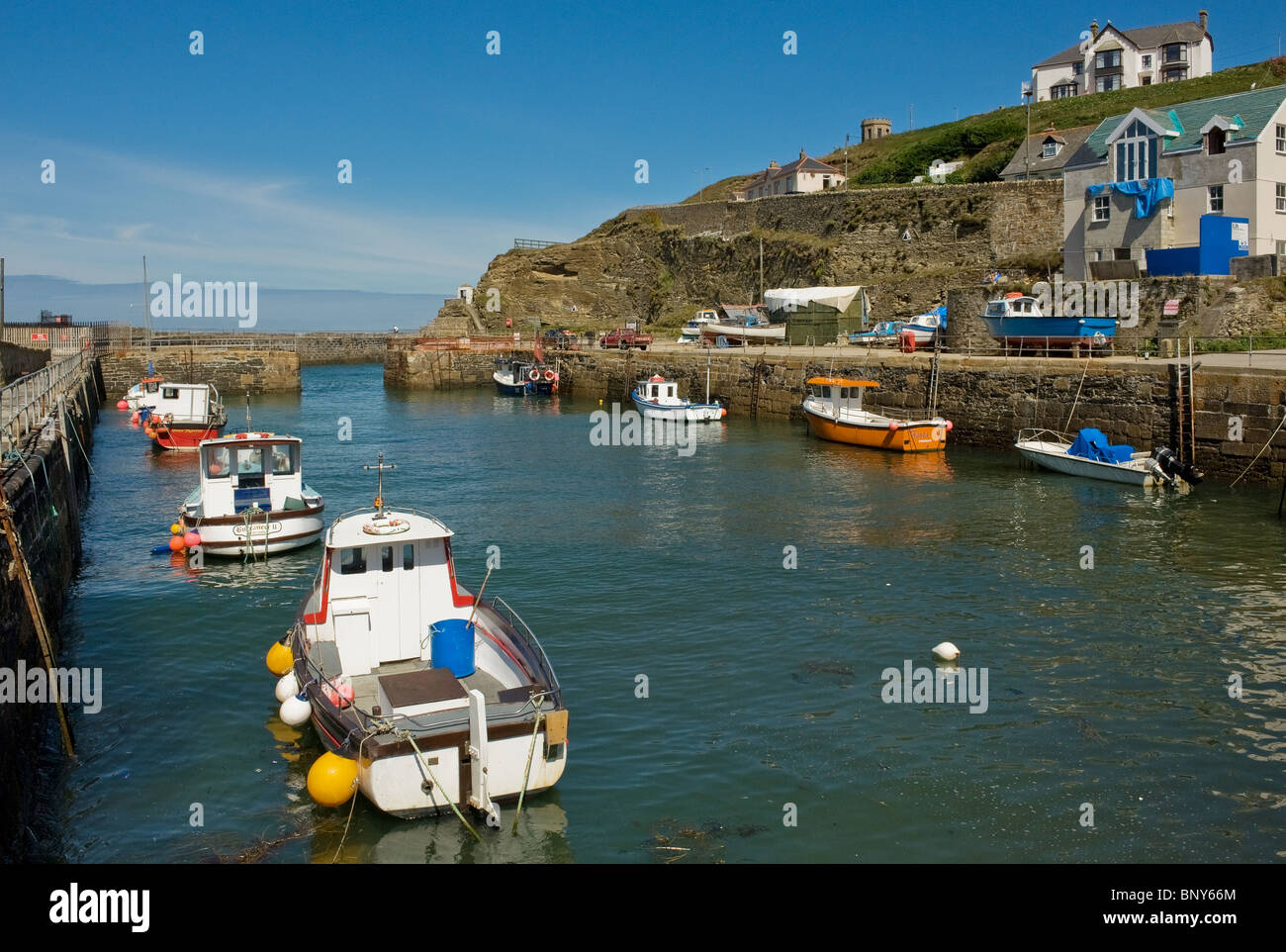 Portreath Harbour in Cornwall. Photo by Gordon Scammell Stock Photo - Alamy