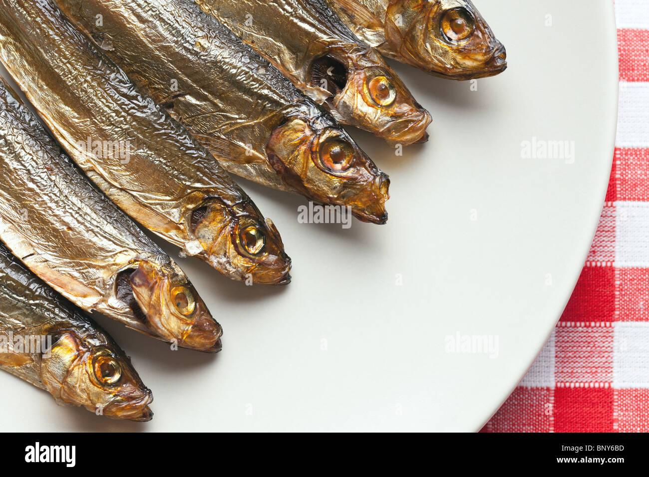 sprats on plate Stock Photo - Alamy