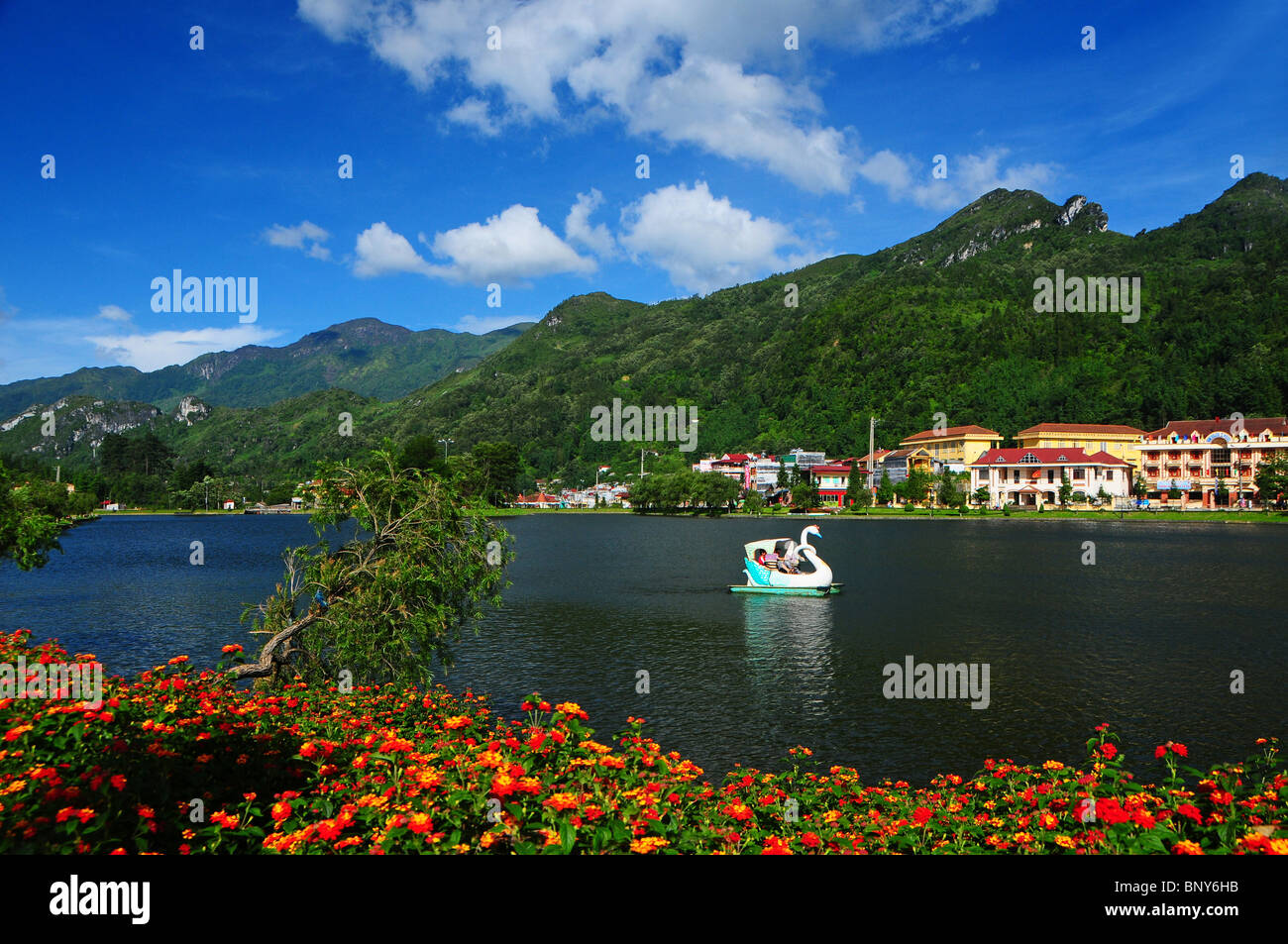 Sapa lake, in Sapa, Vietnam Stock Photo - Alamy