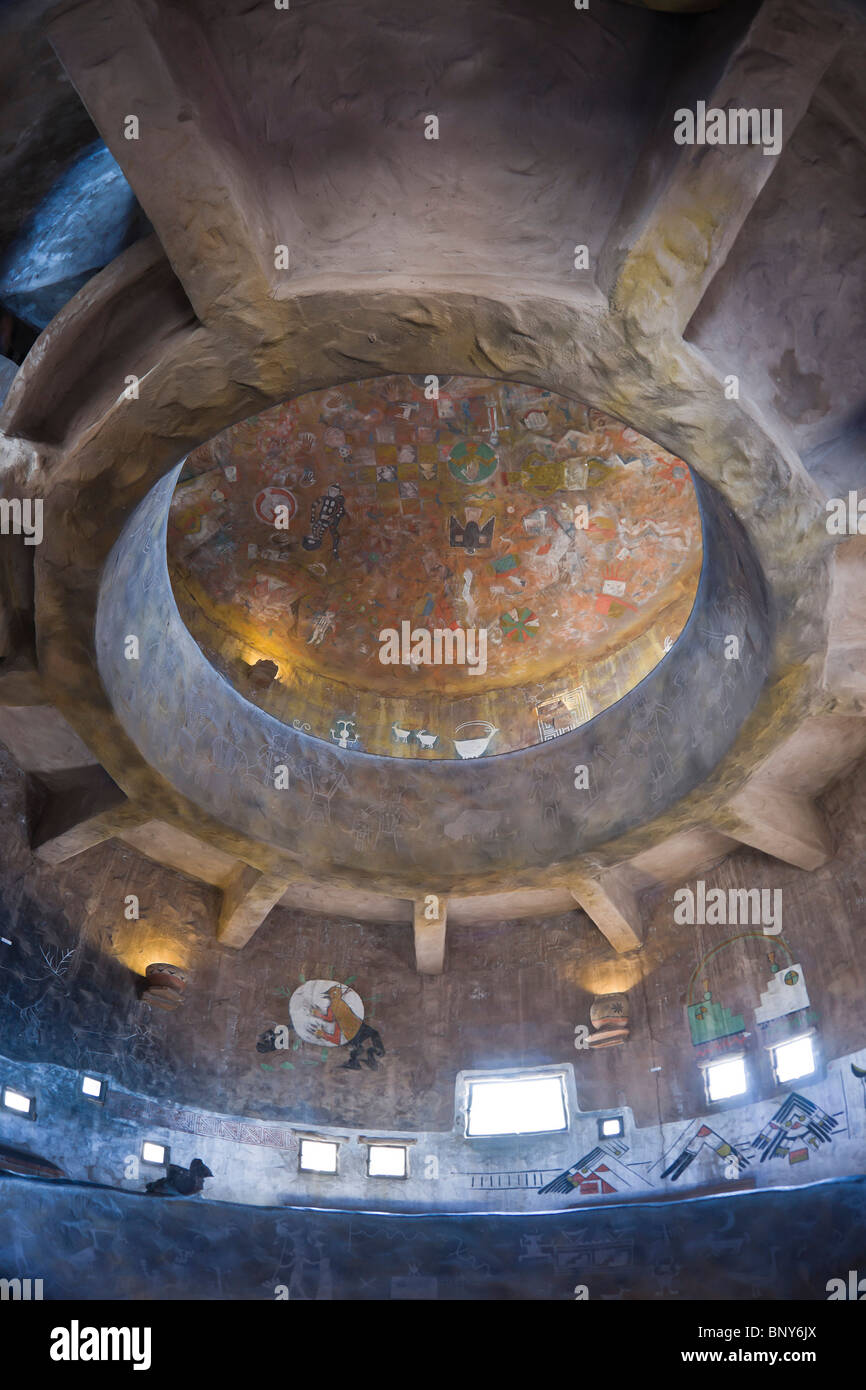 Grand Canyon National Park USA - interior of the Watchtower at Desert ...