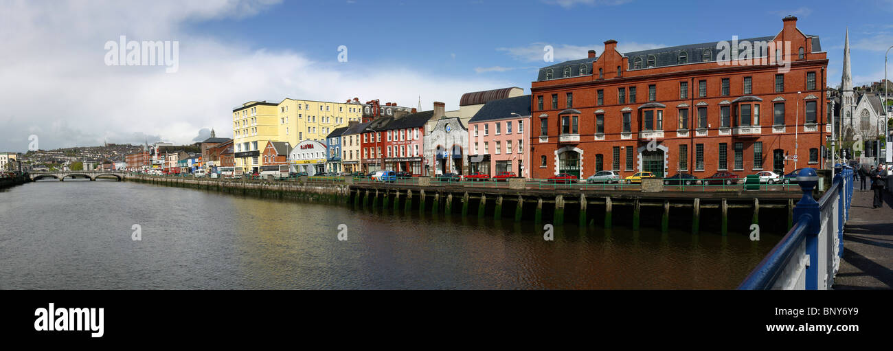 Ireland, Cork, Panoramic view of River Lee Stock Photo - Alamy