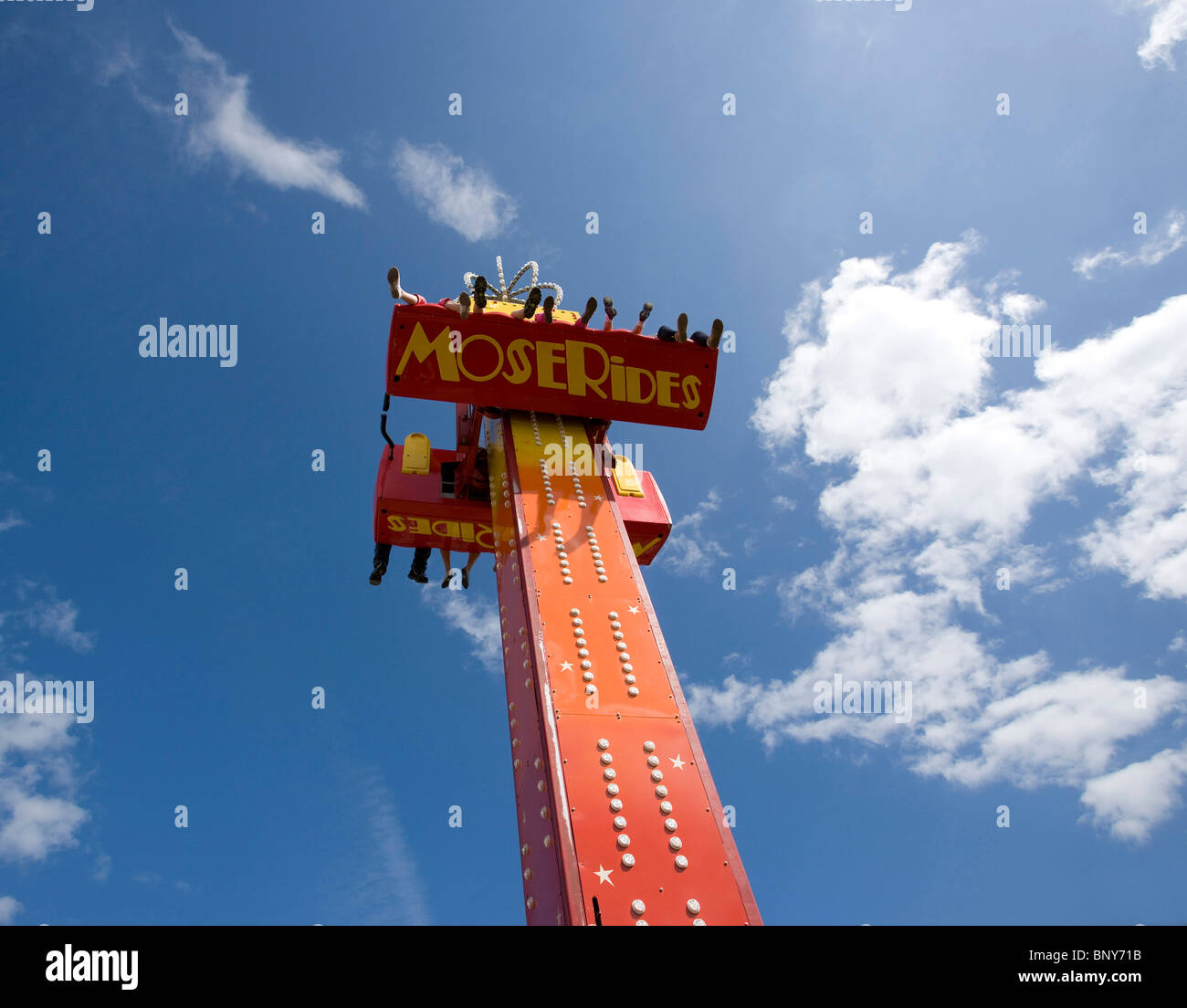 Fairground White Knuckle Ride Stock Photo - Alamy