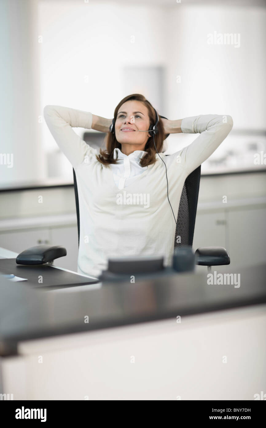 Receptionist Stock Photo - Alamy