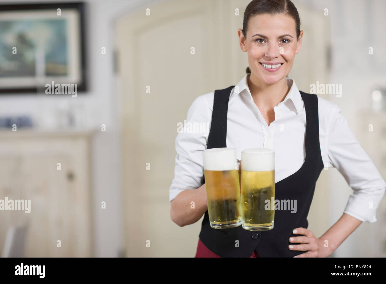 Waitress Serving Food Restaurant High Resolution Stock Photography and ...
