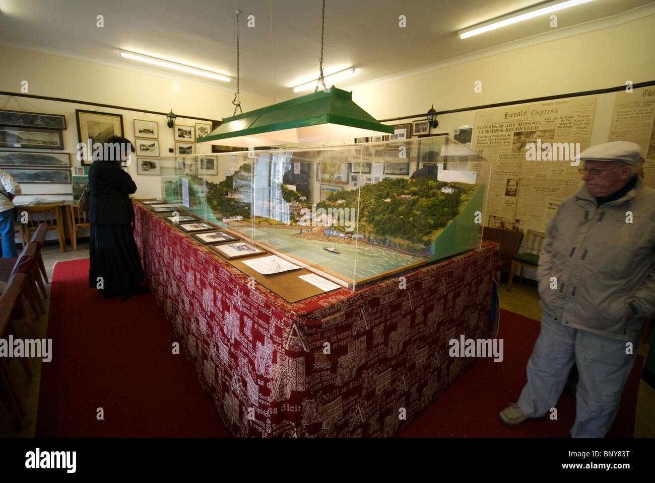 Lynmouth Devon UK Harbor Harbour Flood Disaster Museum Stock Photo - Alamy