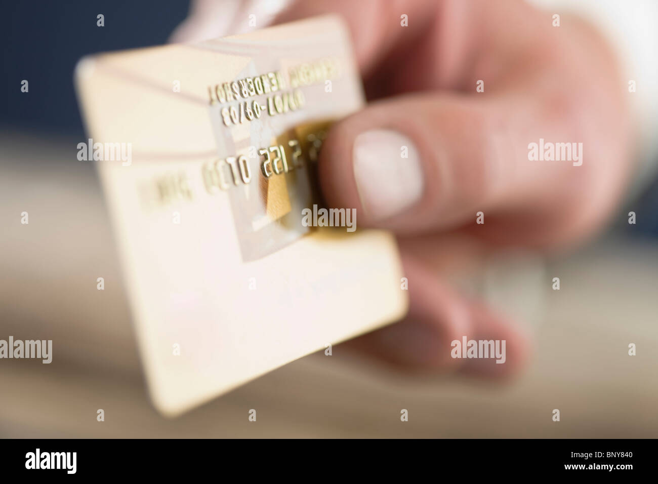 Golden business card hi-res stock photography and images - Alamy
