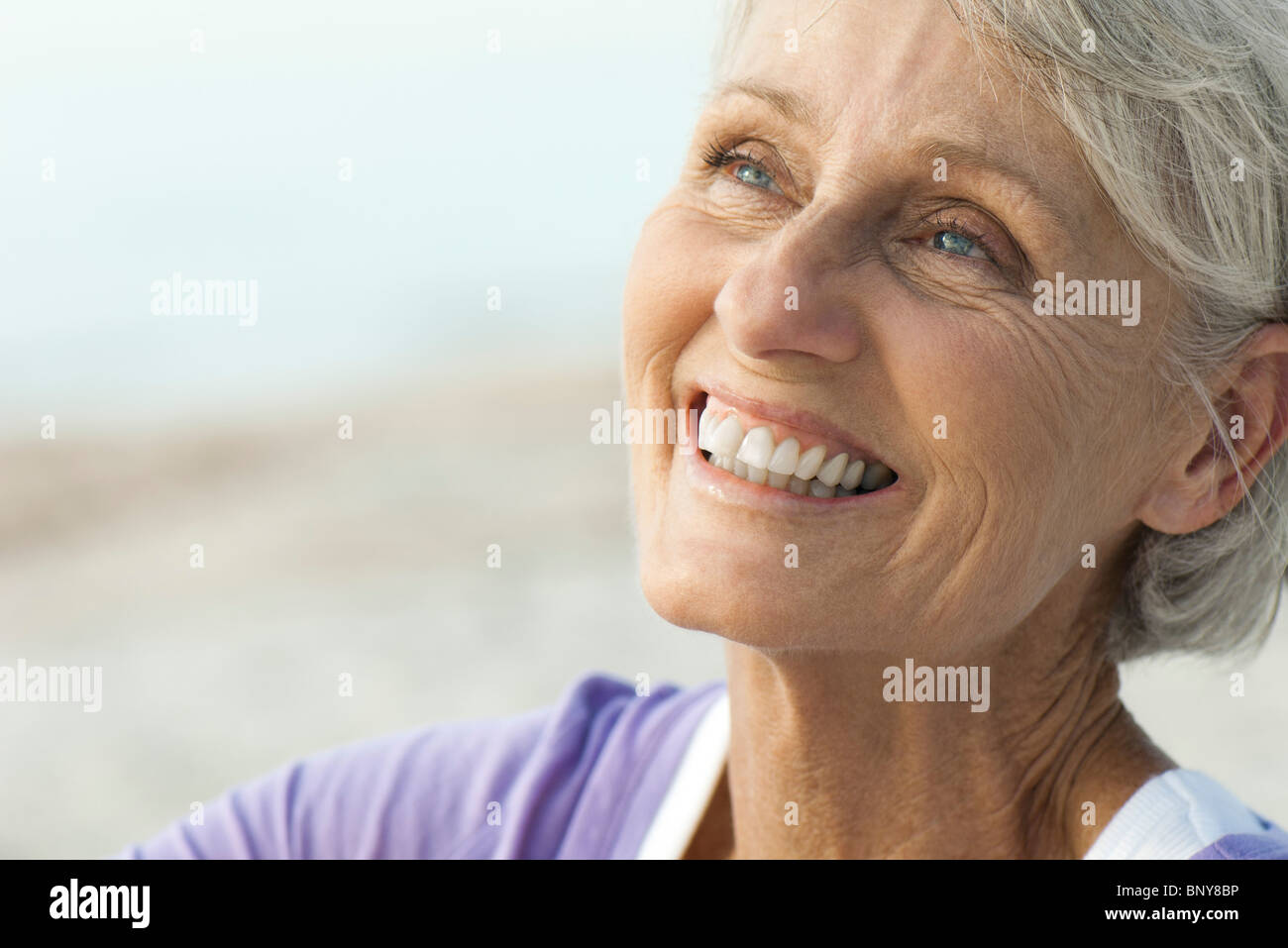 Mature woman smiling, portrait Stock Photo - Alamy