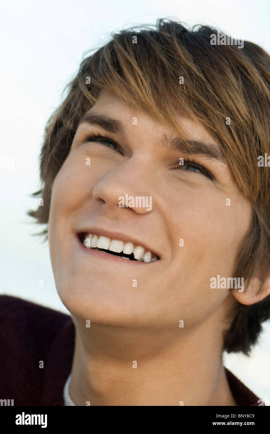 Young man smiling, portrait Stock Photo - Alamy