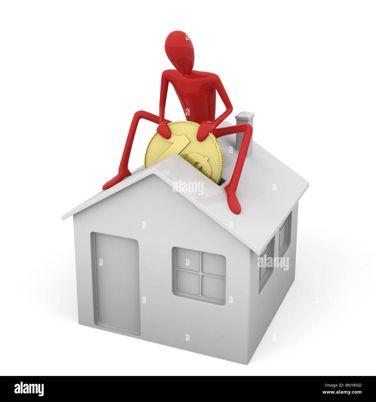 White dummy character isolated Cut Out Stock Images & Pictures - Alamy
