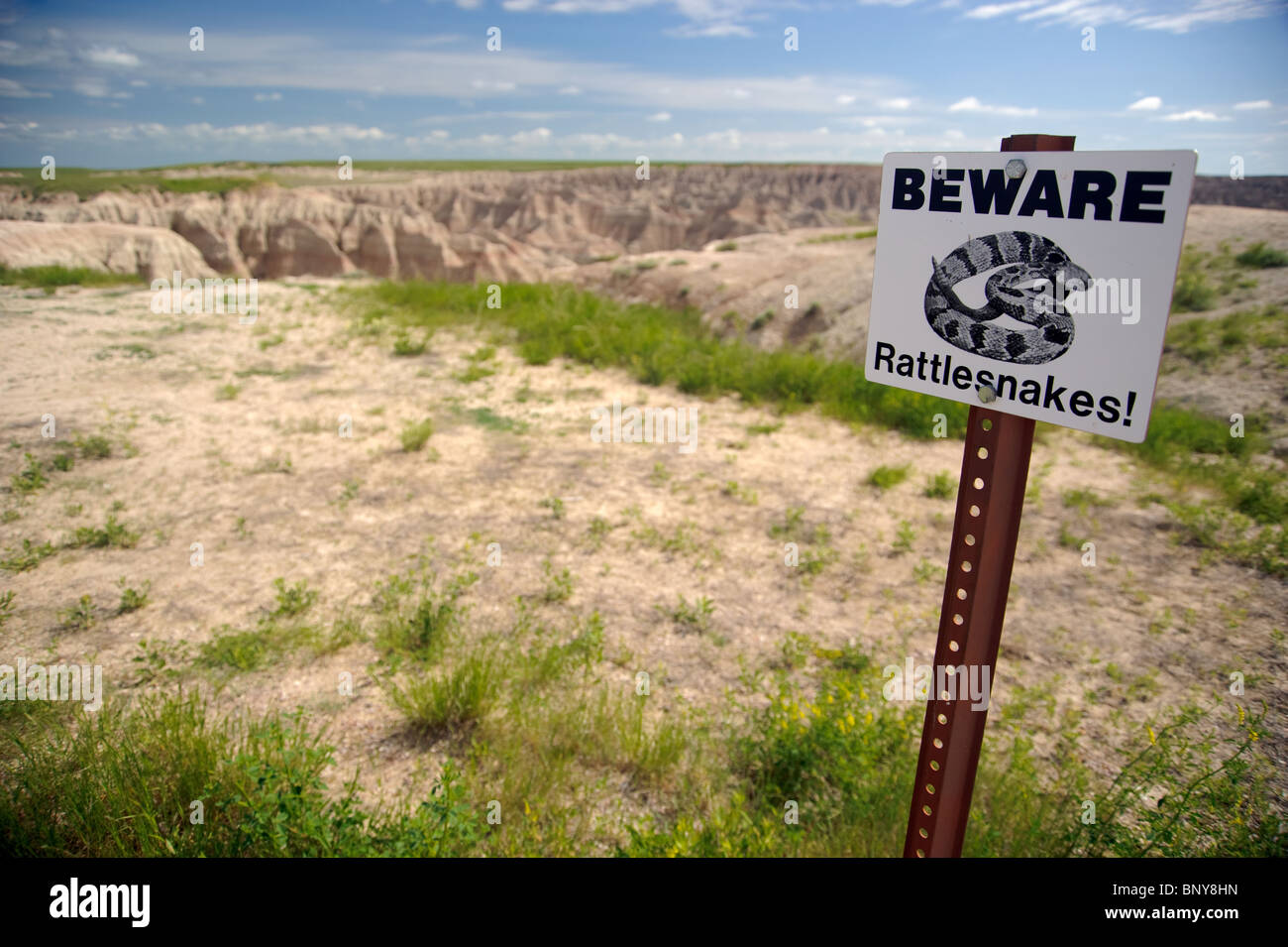 Danger rattlesnakes sign hi-res stock photography and images - Alamy
