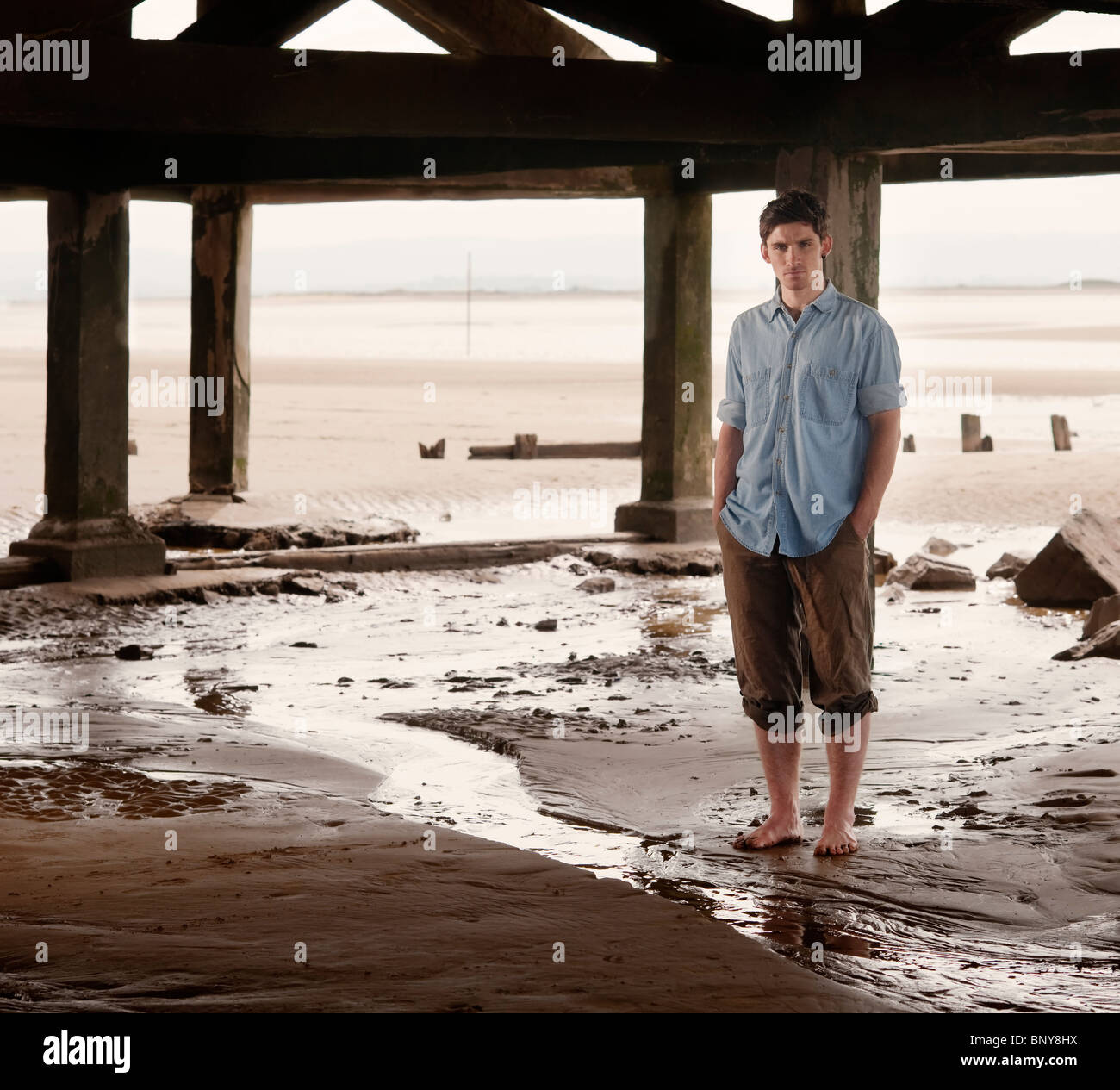 Stream on beach hi-res stock photography and images - Alamy