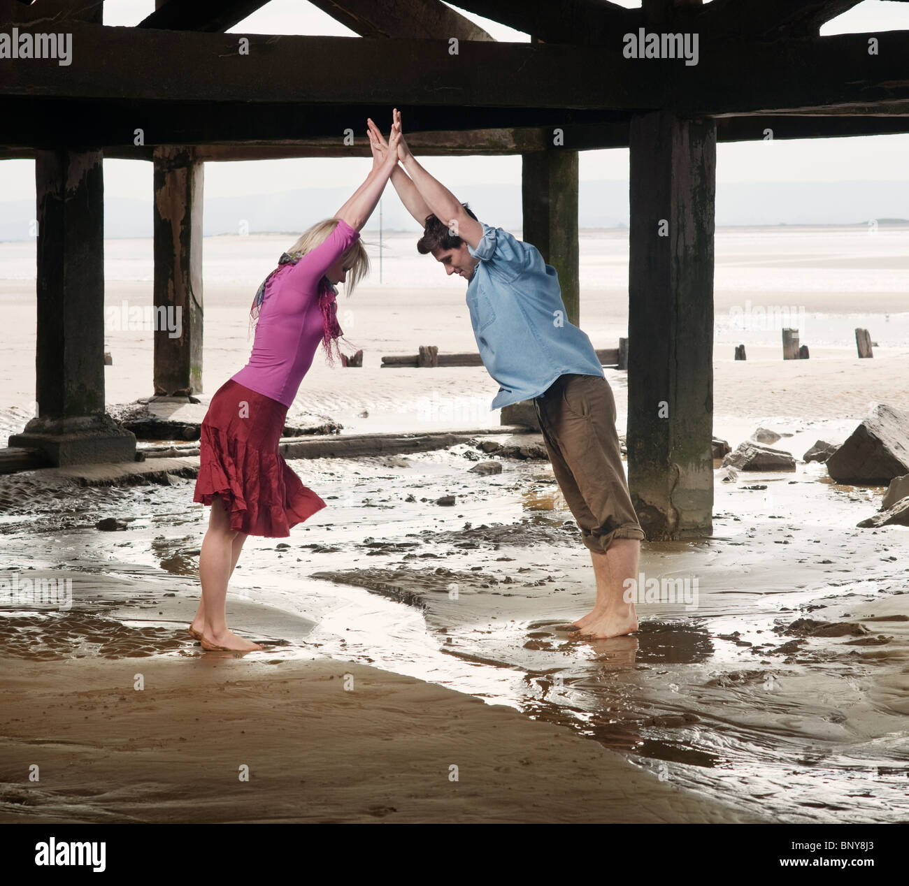 Stream on beach hi-res stock photography and images - Alamy