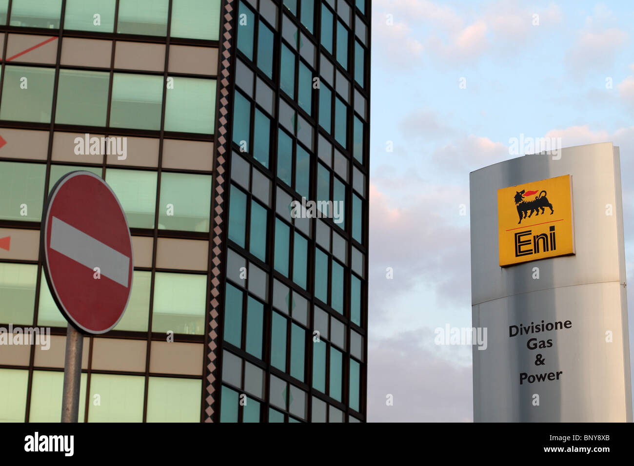 ENI building in San Donato Milanese. 2010 Stock Photo - Alamy