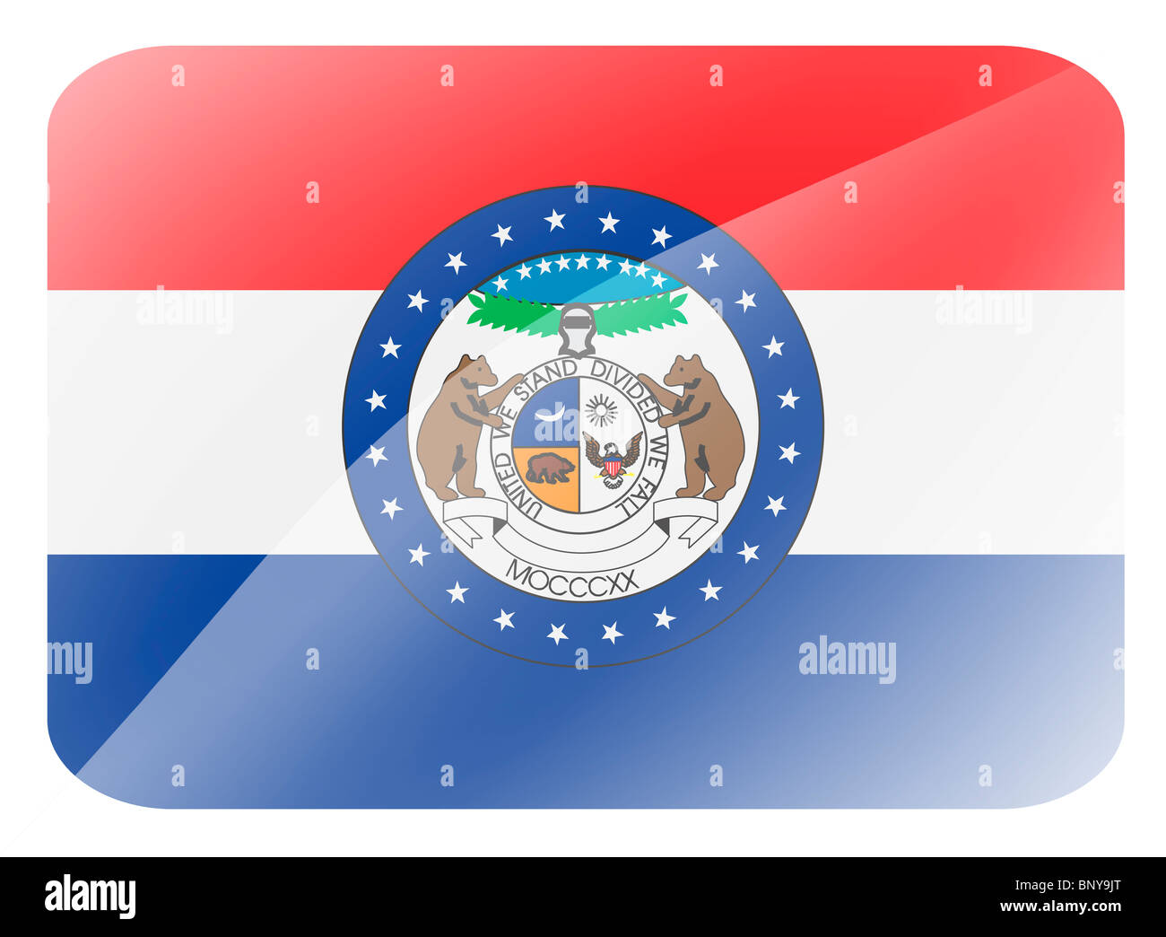 Missouri flag Cut Out Stock Images & Pictures - Alamy