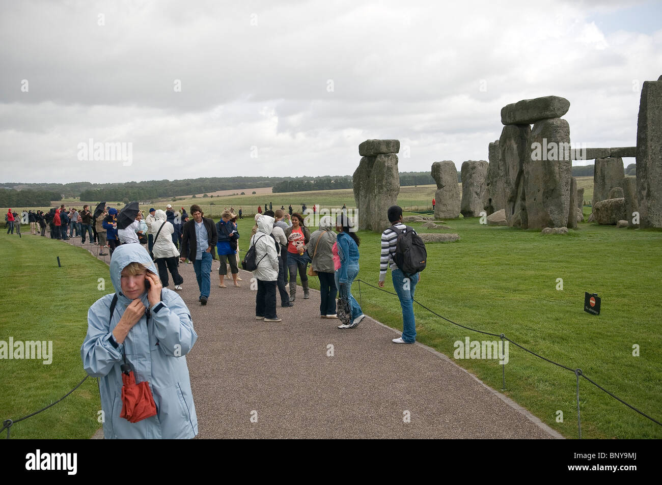 Stonehenge Visitors Stock Photos