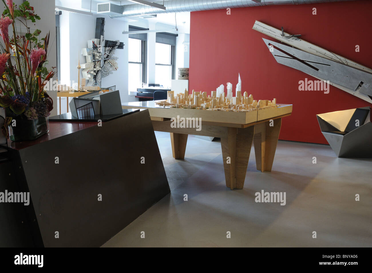Daniel Libeskind's studio in Manhattan displays a model of the World ...